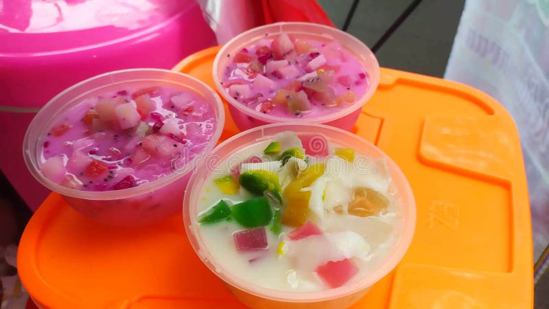 Popsicle and fruit soup stock image. Image of 1000, drink - 262230161