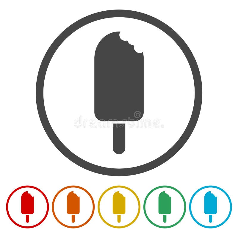 Popsicle Icons Set - Illustration Vektor Abbildung - Illustration von ...