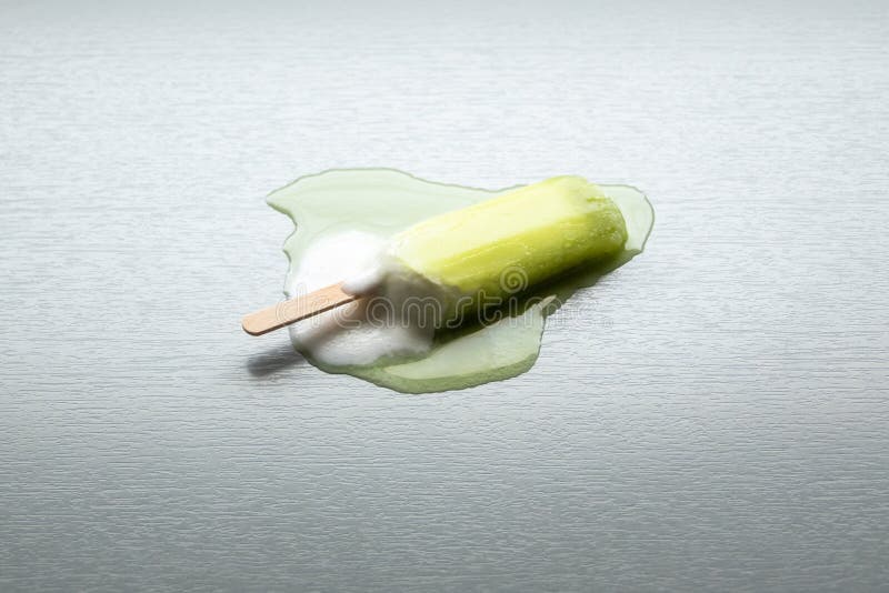 Popsicle is melting stock image. Image of flow, melting - 146301879