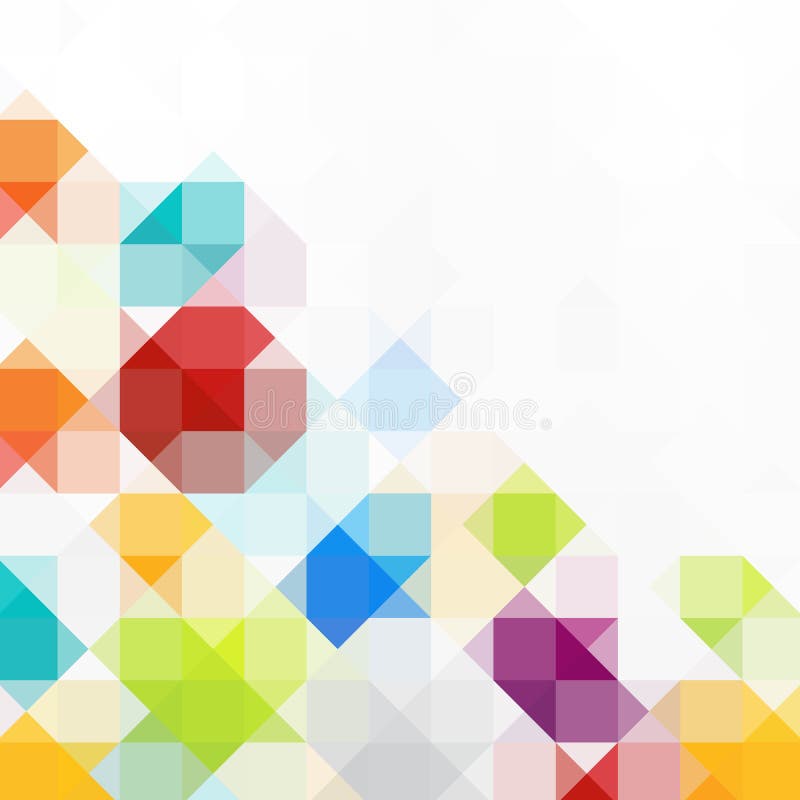 Popular Abstract Colorful Square Tiles Light Background Vector. Eps 10 ...