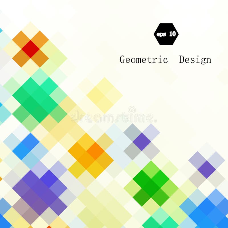 Popular Abstract Colorful Square Tiles Light Background Vector. Eps 10 ...