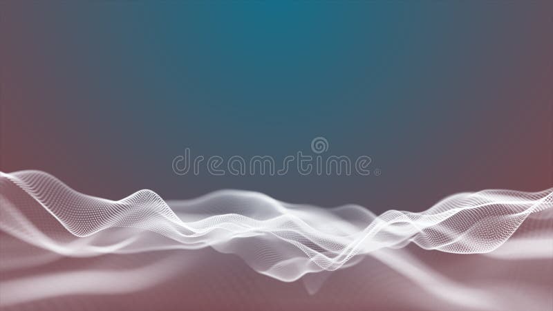 Popular Abstract Motion Background Digital Waving Surface. Seamless ...