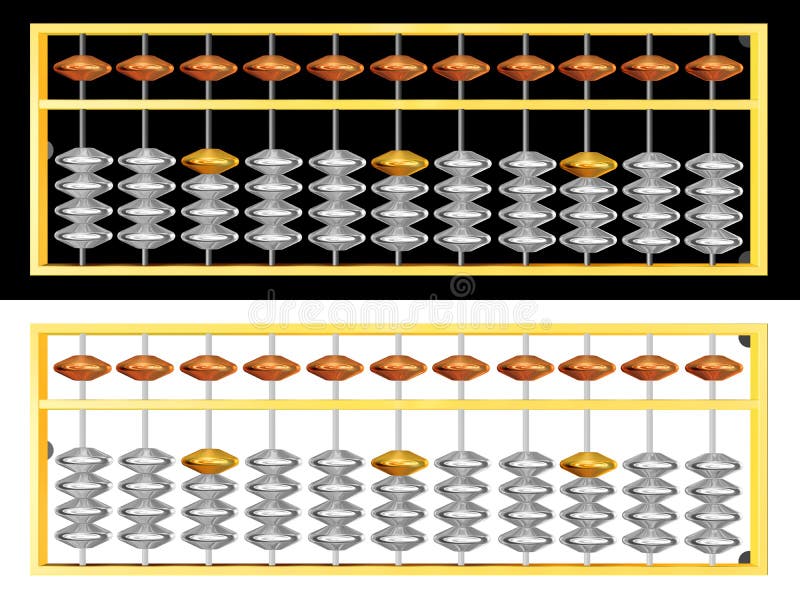 Abacus or Ancient Calculator, Popular Imagination,3d Illustration Stock ...