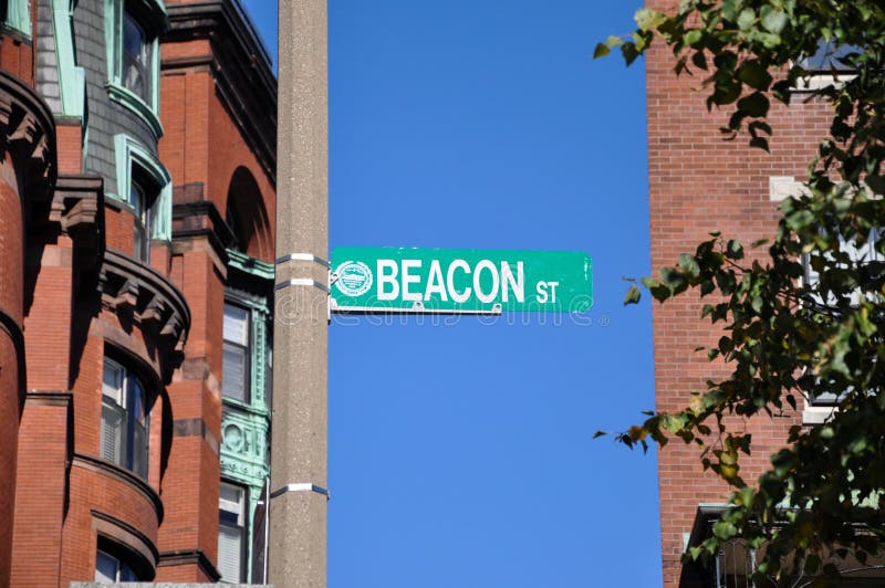 Popular Beacon Street, Boston, USA Stock Image - Image of state, united ...