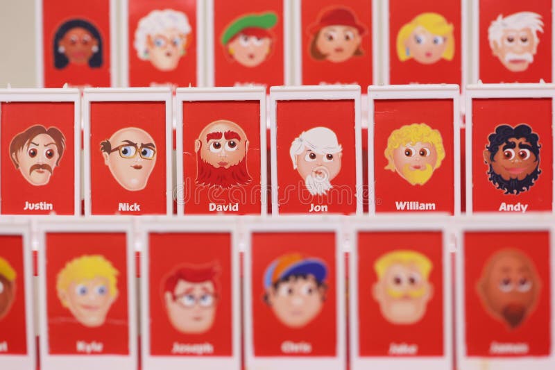 Guess who board game editorial image. Image of donkey - 306866900