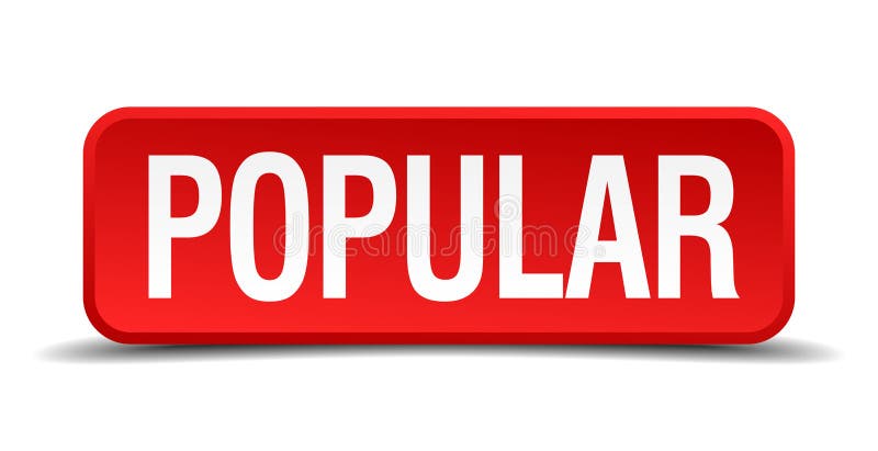 Popular button stock vector. Illustration of vector - 121048283