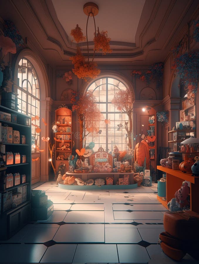 Popular Designer and Model Clothing Store Stock Illustration ...