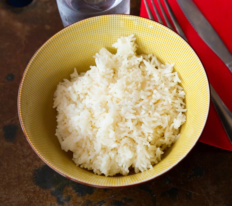 Popular Dish Around the World of Boiled Rice Stock Photo - Image of ...