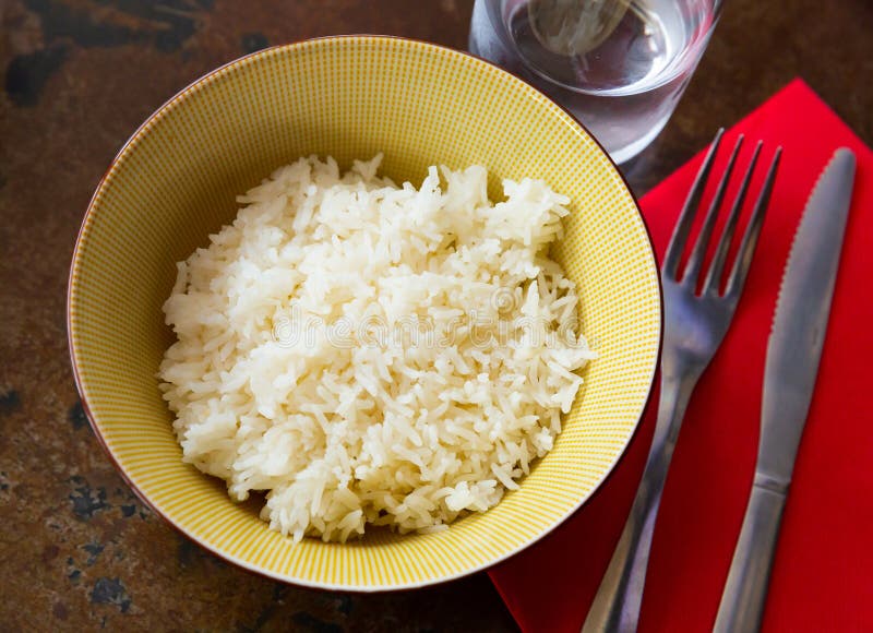Popular Dish Around the World of Boiled Rice Stock Photo - Image of ...