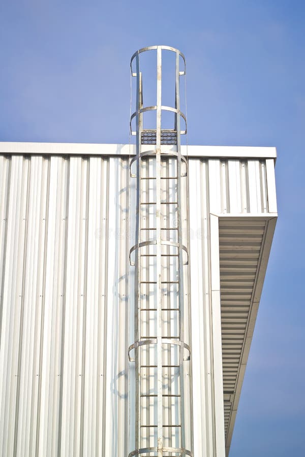 Factory ladder stock photo. Image of construction, exterior - 69281108