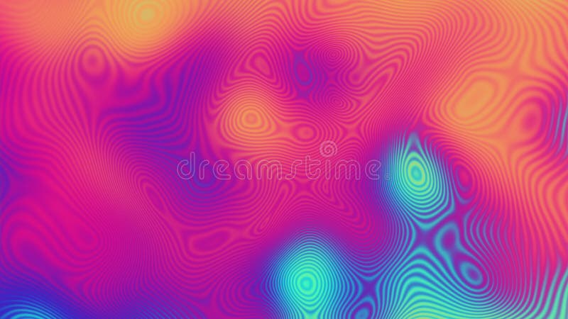 Popular Gradient Color Stripes Move Cyclically. 3D Animation of Rows ...