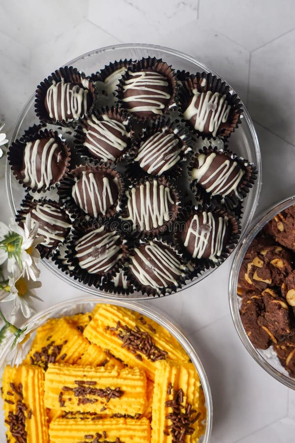 Popular Hari Raya Cookies in Malaysia Stock Image - Image of item ...