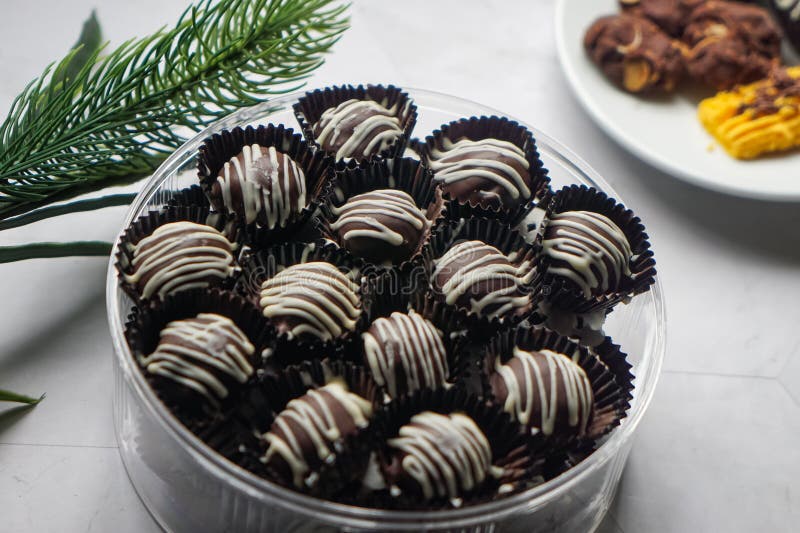 Popular Hari Raya Cookies in Malaysia Stock Image - Image of drink ...