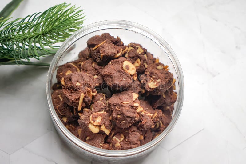 Popular Hari Raya Cookies in Malaysia Stock Image - Image of almond ...