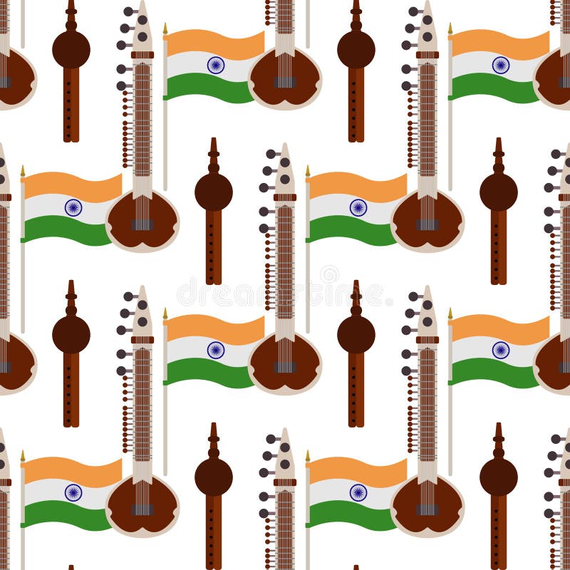 Sitar Pattern Stock Illustrations – 136 Sitar Pattern Stock ...