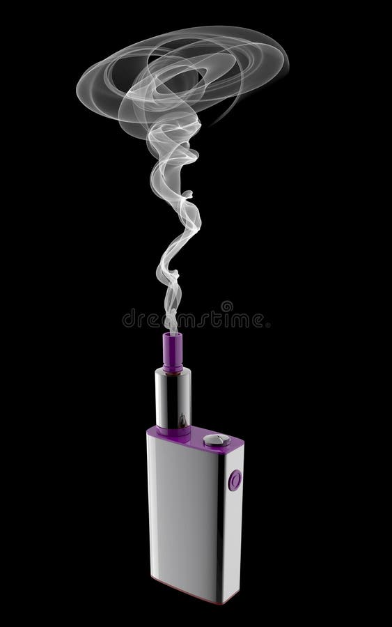 Popular Modern Vaping Device with the Smoke . Safely Vaper Gadget 3d ...