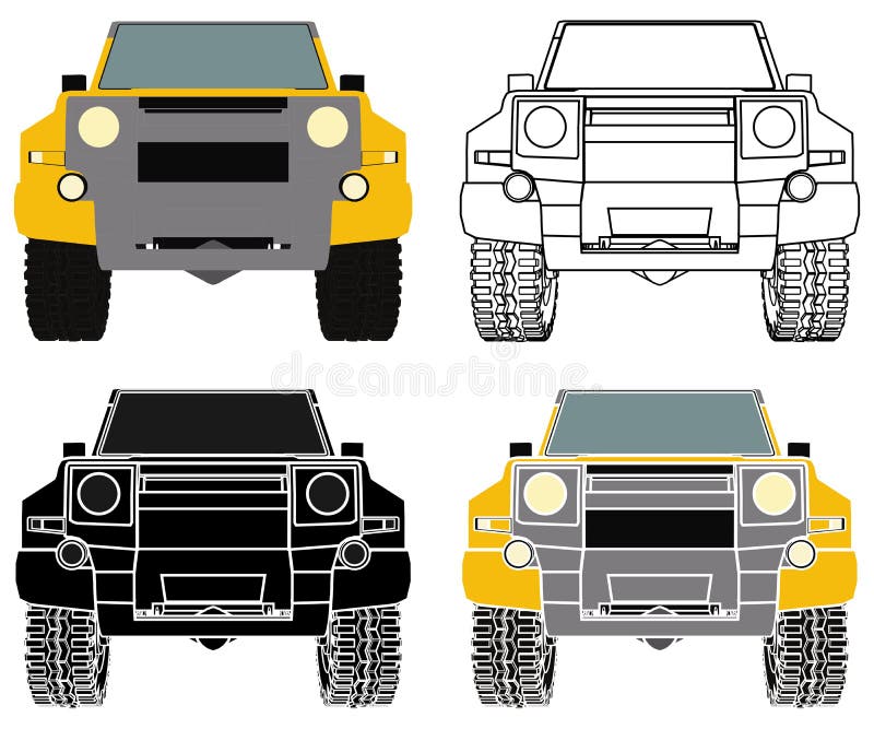 4x4 Buggy Silhouette Stock Illustrations – 174 4x4 Buggy Silhouette ...