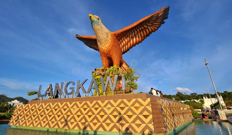 Eagle Square - Langkawi editorial image. Image of perched - 121465585