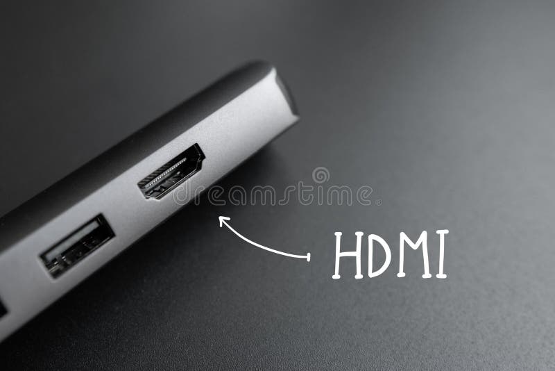 Popular Port HDMI for Data and Video Transfer Editorial Stock Image ...
