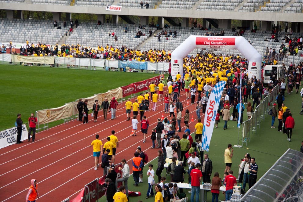 Runners at the Start of the Popular Race from Cluj International ...