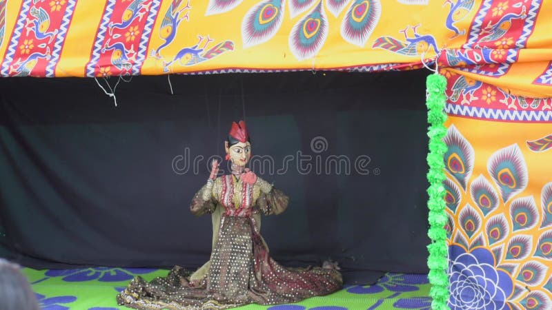 Popular Rajasthani Puppet Dance Show Stock Footage - Video of movements ...