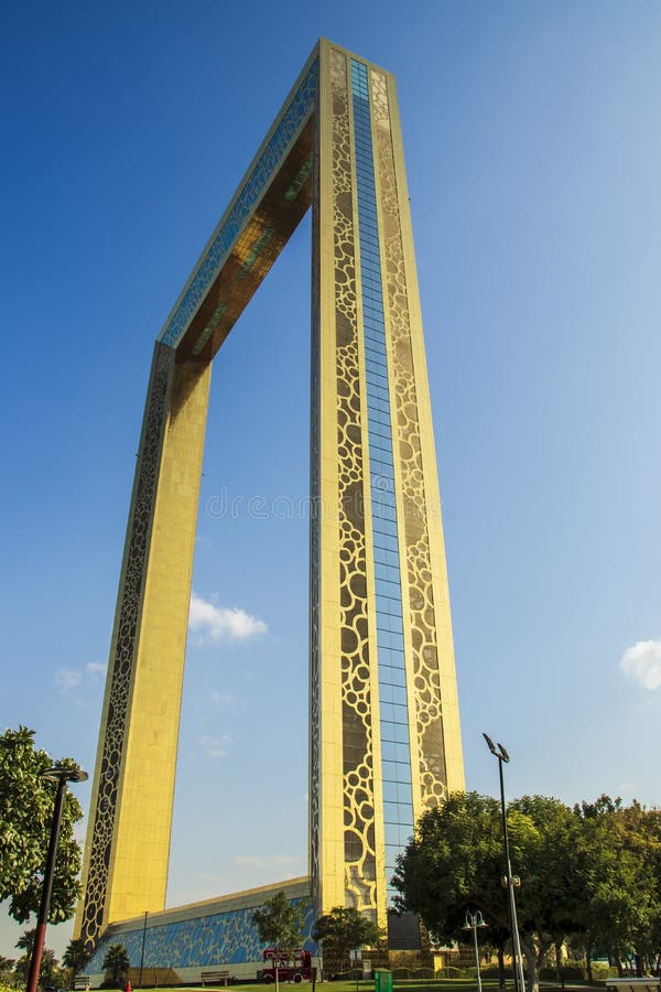 Popular Sightseeing and Attraction Building Known As Dubai Frame. UAE ...
