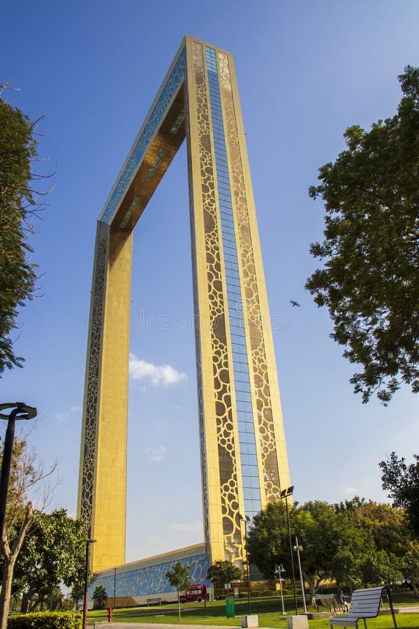 Popular Sightseeing and Attraction Building Known As Dubai Frame. UAE ...