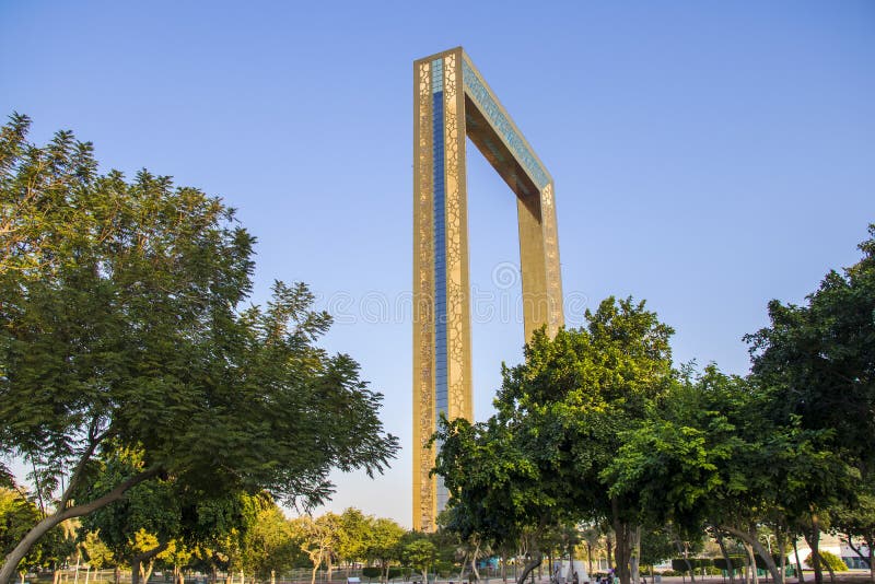Popular Sightseeing and Attraction Building Known As Dubai Frame. UAE ...