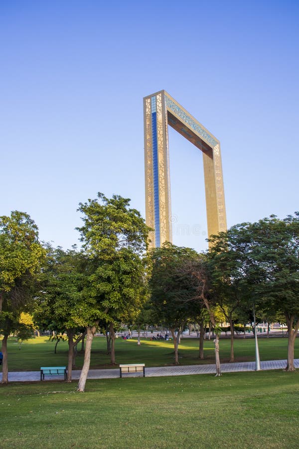 Popular Sightseeing and Attraction Building Known As Dubai Frame. UAE ...