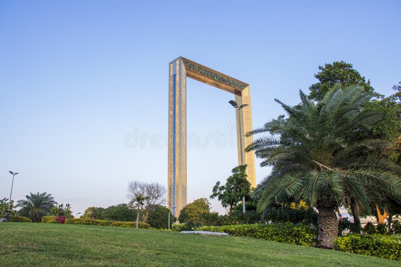 Popular Sightseeing and Attraction Building Known As Dubai Frame. UAE ...