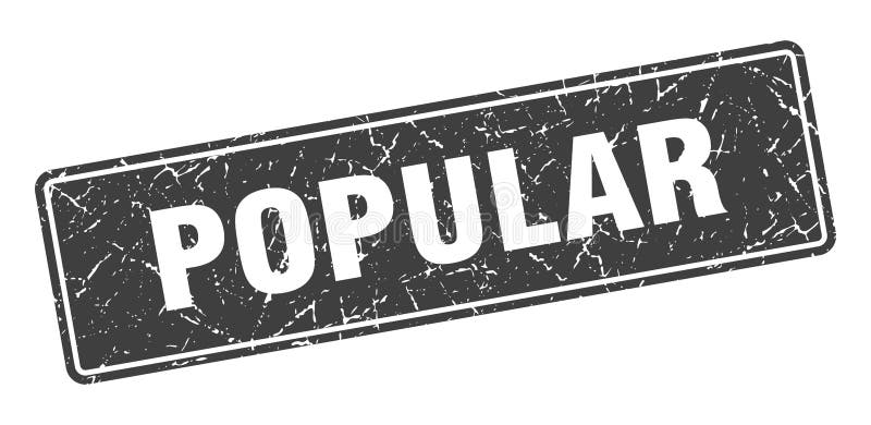 Popular Sign. Popular Grunge Stamp Stock Vector - Illustration of badge ...