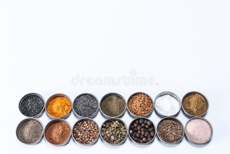 Picture of Basic Spices for Home Cooking Stock Photo - Image of ...