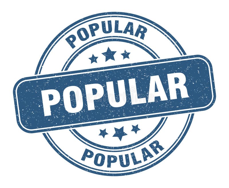 Popular Stamp. Popular Round Grunge Sign Stock Vector - Illustration of ...