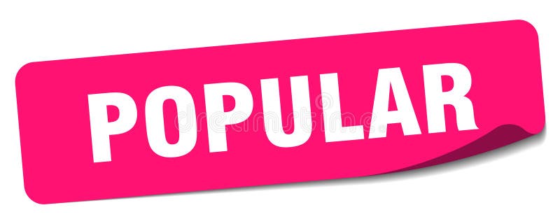 Popular Sticker. Popular Label Stock Vector - Illustration of vector ...