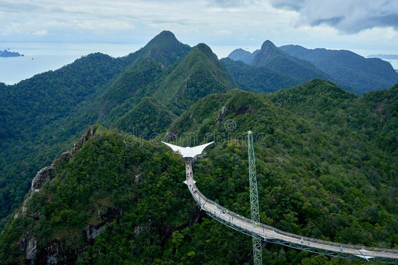 Popular Tourist Attraction. Bridge Over the Abyss on One Pillar Stock ...