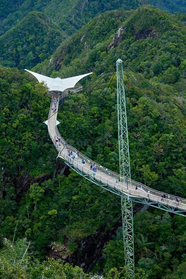 Popular Tourist Attraction. Bridge Over the Abyss on One Pillar ...