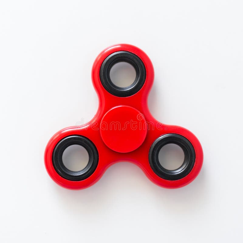 Popular Toy Fidget Spinner Over White Stock Photo - Image of energy ...