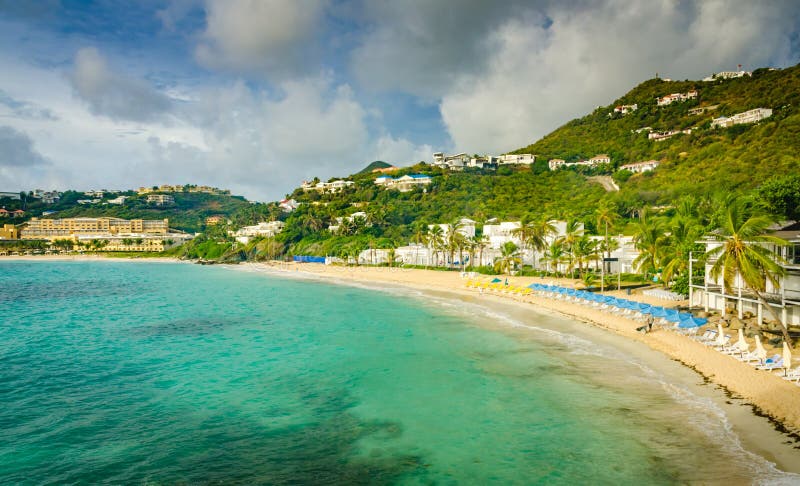 Dawn Beach - St. Martin editorial image. Image of beach - 103788635
