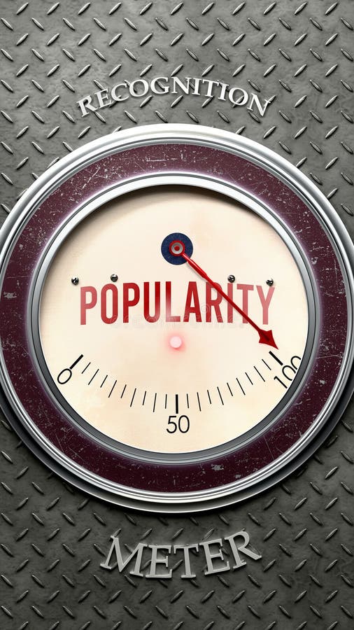 Popularity and Recognition that is Hitting a Full Scale, Showing a Very ...