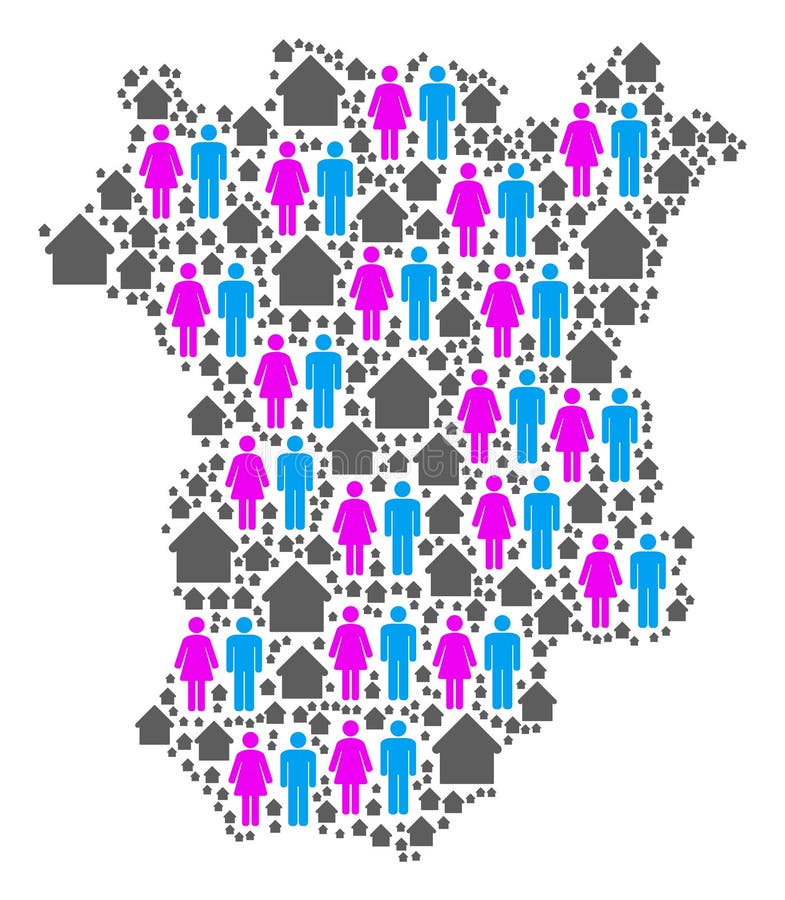 Population Chechnya Map stock vector. Illustration of collage - 118741569