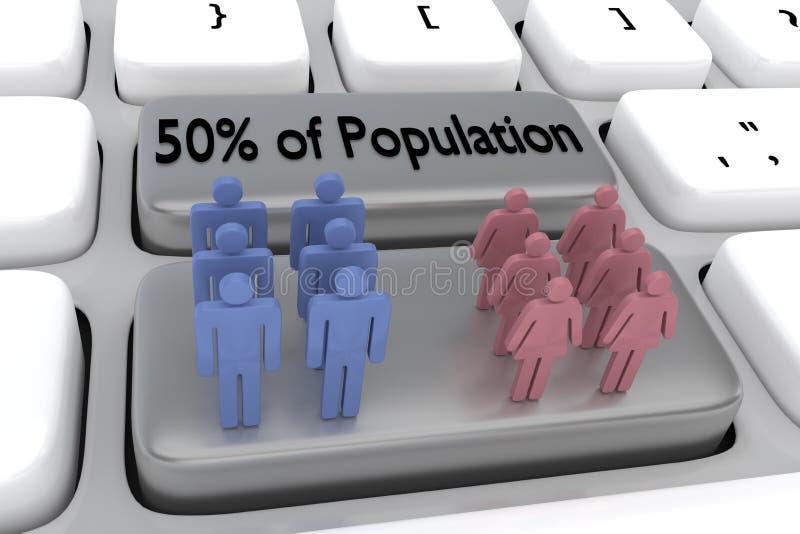 50 of Population concept stock illustration. Illustration of chart ...