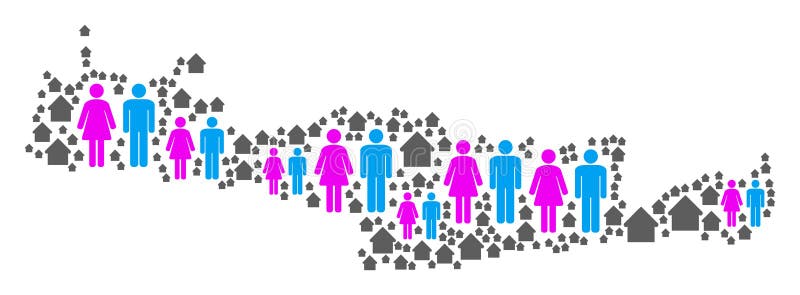 Demographics Crete Island Map Stock Vector - Illustration of male ...
