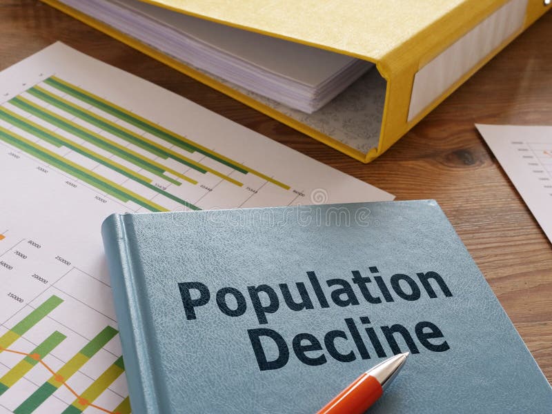 Population Decline is Shown on the Photo Using the Text Stock Photo ...