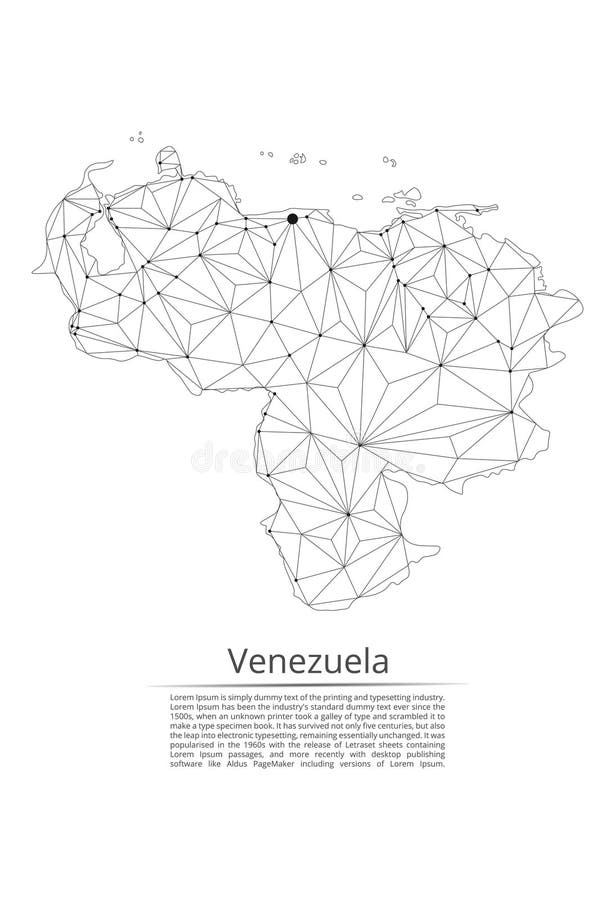 Venezuela Map. Image of a Global Map in the Form of Regions of ...