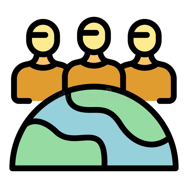 Population Evolution Icon Vector Flat Stock Illustration - Illustration ...