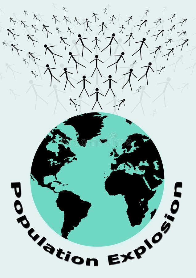 Population explosion stock illustration. Illustration of overpopulation ...
