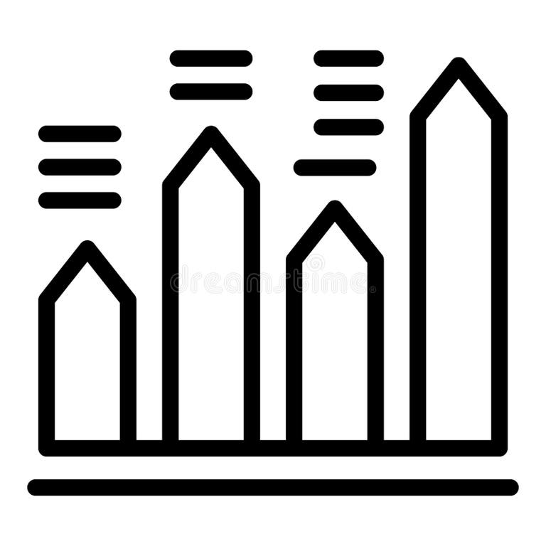Population Graph Icon Outline Vector. Customer Chart Stock Vector ...