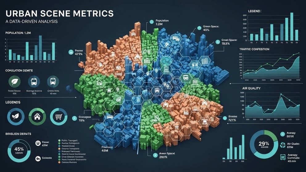 Commute Visualization Stock Illustrations – 437 Commute Visualization ...