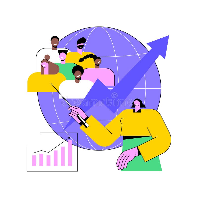 Population Growth Abstract Concept Vector Illustration. Stock ...