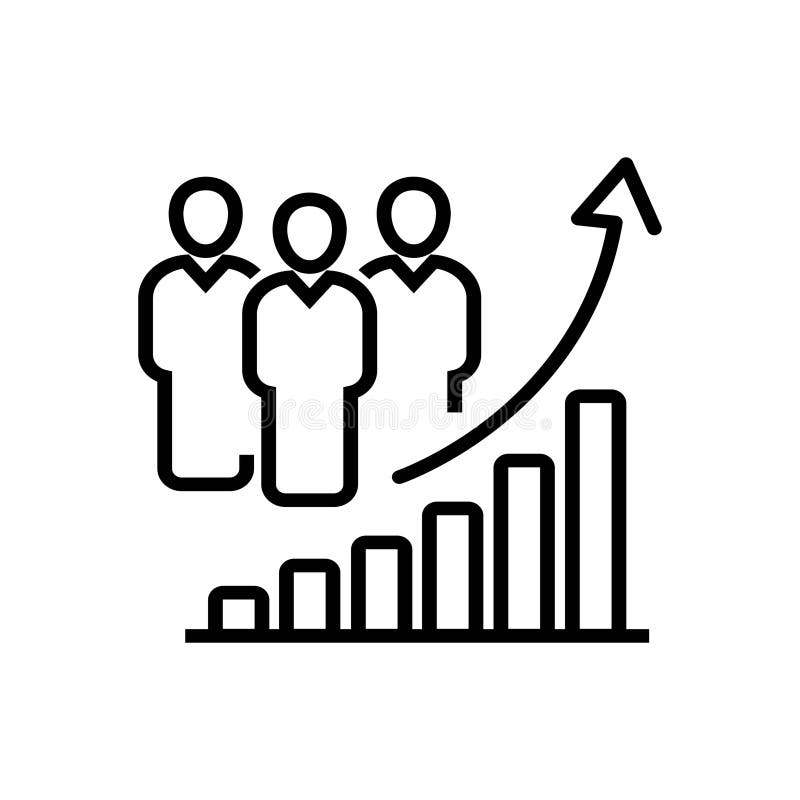 Population Growth Icon, Increase Social Development, Global Demography ... Population Growth Icon, Increase Social Development, Global Demography ...